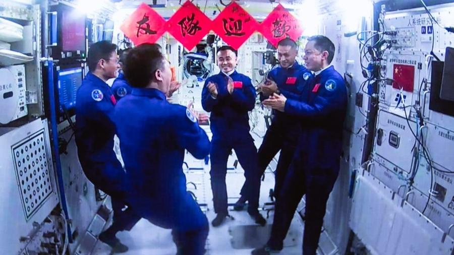 Shenzhou-17 astronauts enter space station, complete handover in four ...