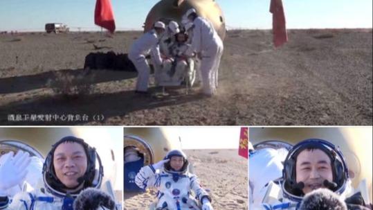 Chinese astronauts return safely with six-month space station mission ...
