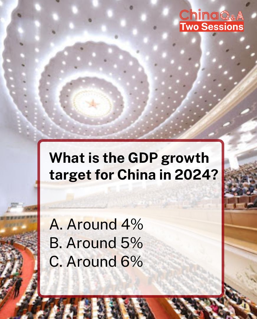 What is the GDP growth target for China in 2024?_英语频道_央视网(cctv.com)